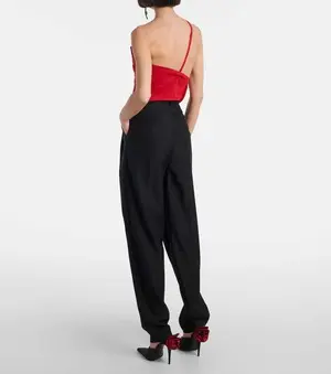 Magda Butrym Floral-applique One-shoulder Top