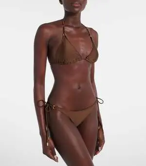 Melissa Odabash Key West Bikini Top In Bronze - Brown