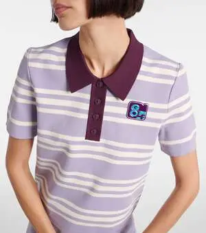 Tory Burch Striped Polo Shirt