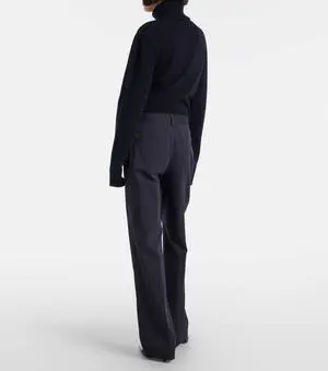TOTEME High-rise Straight Pants