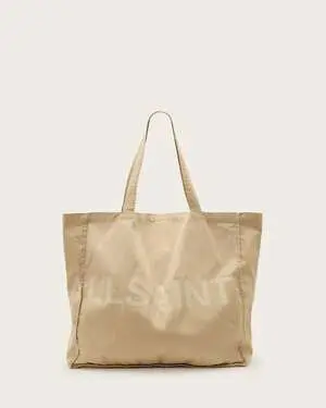 ALLSAINTS Biggy Large Tote - Light Khaki