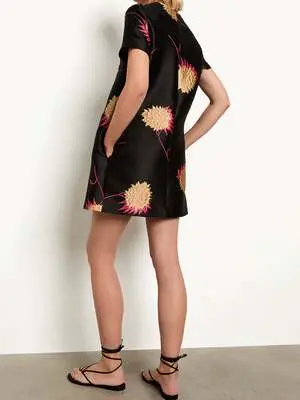 La DoubleJ Mini Swing Dress - Derby Jacquard
