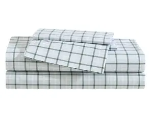 Eddie Bauer Classic Tattersall Plaid Twin Sheet Set - One-color
