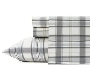 Eddie Bauer Chinook Plaid Ivory Full Sheet Set - One-color