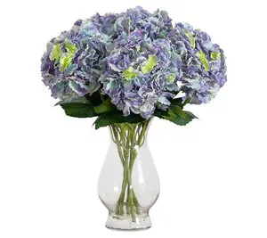NEARLY NATURAL 20' Artificial Hydrangea Arrange Ment - One-color