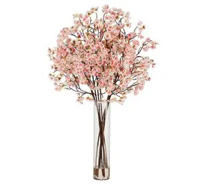 NEARLY NATURAL 32' Artificial Cherry Blossom Ar Rangement - One-color