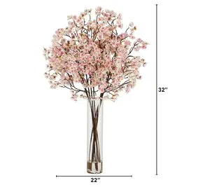 NEARLY NATURAL 32' Artificial Cherry Blossom Ar Rangement