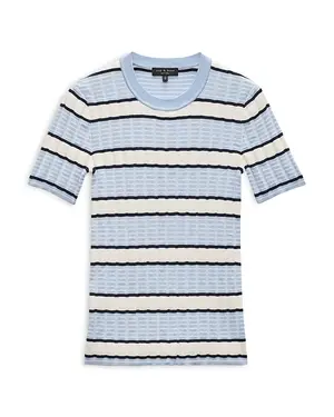 Rag & Bone Eloise Striped Crewneck Top