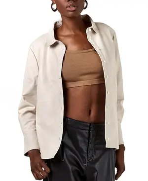 AS By DF Cindy Recycled Leather Shacket