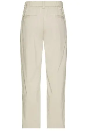 WAO Relaxed Fit Pleated Pants - Light Beige