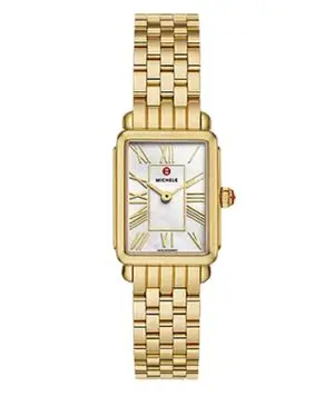 Michele Deco Park Watch - 18k Gold-plated