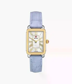 Michele Deco Park Two-tone 18k Gold-plated Watch - Blue