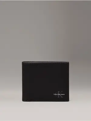 Calvin Klein Monologo Bifold Wallet - Black