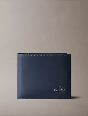 Calvin Klein Monologo Bifold Wallet - Blue Nights