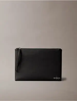 Calvin Klein Monologo Zip Pouch - Black