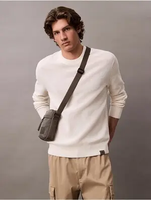 Calvin Klein Nylon Reporter Bag - Beluga