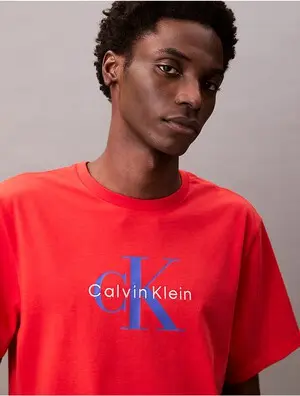 Calvin Klein Monologo Tee - Red  Alert