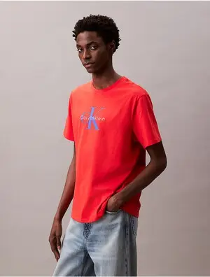 Calvin Klein Monologo Tee - Red  Alert