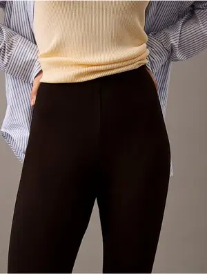 Calvin Klein Ponte Skinny Fit Pants - Black