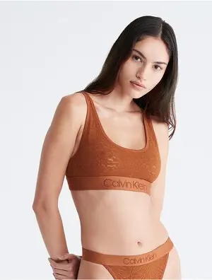 Calvin Klein Intrinsic Unlined Bralette - Warm Bronze