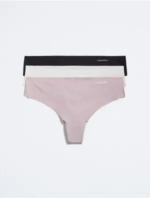 Calvin Klein Invisibles 3-pack Thong Nirvana/white/black