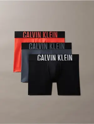 Calvin Klein Intense Power Micro 3-pack Boxer Brief - Black / Turbulence / Vermillion Brown