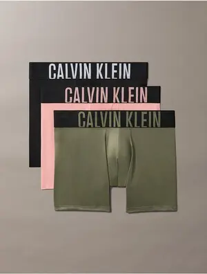 Calvin Klein Intense Power Micro 3-pack Boxer Brief - Black/sugar Pink/deep Lichen Green