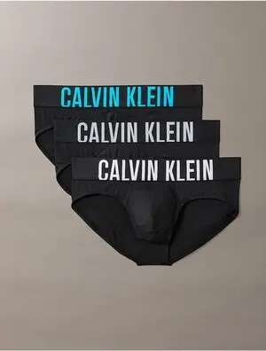 Calvin Klein Intense Power Micro 3-pack Hip Brief Black / Carnival Blue Multi