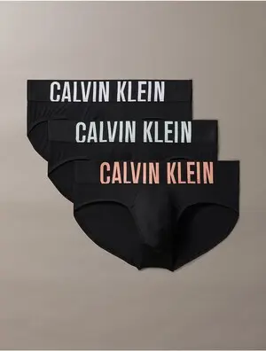 Calvin Klein Intense Power Micro 3-pack Hip Brief Black / Papaya Punch / White / Moonlight Jade