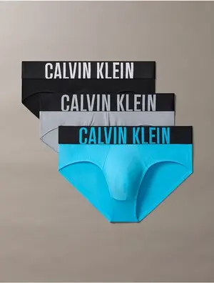 Calvin Klein Intense Power Micro 3-pack Hip Brief Carnival Blue/black/misty Grey