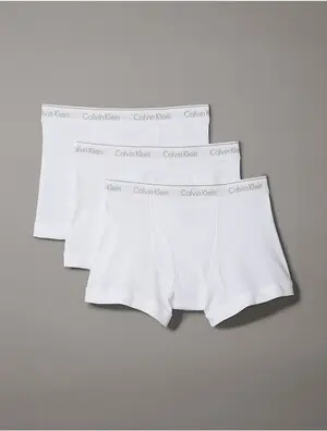 Calvin Klein Cotton Classics 3-pack Trunk - White