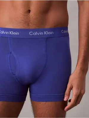 Calvin Klein Cotton Stretch 5-pack Trunk - Blue Shadow / Cobalt