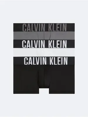 Calvin Klein Intense Power 3-pack Low Rise Trunk - Black / Grey Sky / White