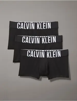 Calvin Klein Intense Power 3-pack Low Rise Trunk - Black