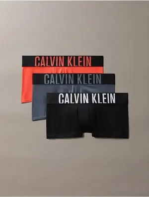 Calvin Klein Intense Power 3-pack Low Rise Trunk - Vermillion / Turbulence / Black