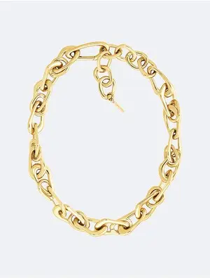 Calvin Klein Organic Chain Link Necklace - Gold