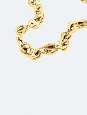 Calvin Klein Organic Chain Link Necklace - Gold