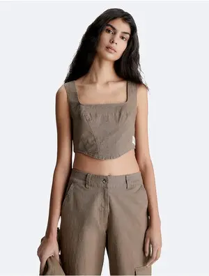 Calvin Klein Cropped Corset Top