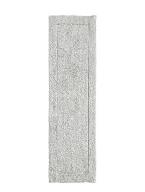 Calvin Klein Essence Solid Runner Bath Rug - Silver Grey