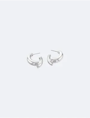 Calvin Klein Sculptural Round Earrings