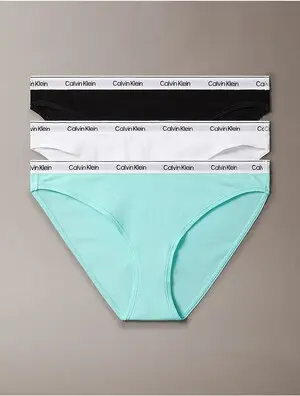 Calvin Klein Calvin Klein Modern Logo 3-Pack Bikini Beau Blue/ Classic White / Black