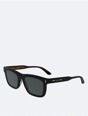 Calvin Klein Modified Rectangle Sunglasses - Black