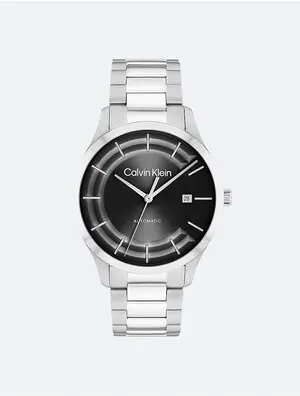 Calvin Klein Automatic H-link Bracelet Watch - Black