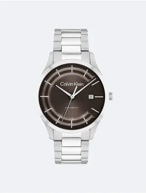 Calvin Klein Automatic H-link Bracelet Watch - Brown