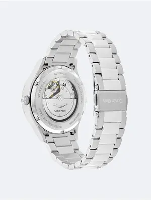 Calvin Klein Automatic H-link Bracelet Watch - Brown