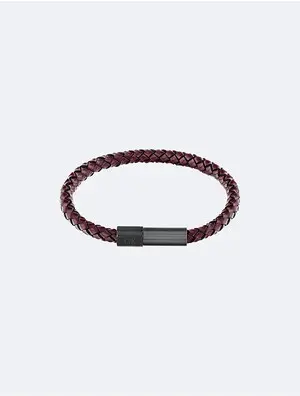 Calvin Klein Braided Bracelet - Cherrywood / Stainless Steel