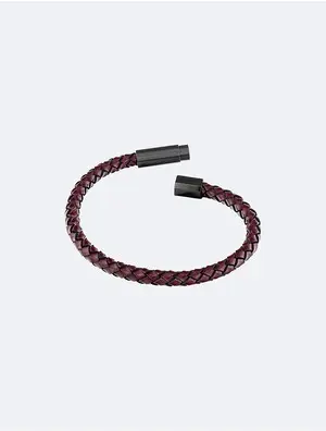 Calvin Klein Braided Bracelet - Cherrywood / Stainless Steel