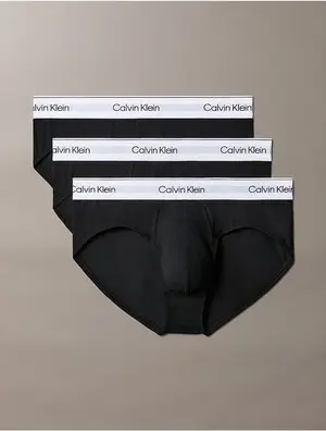 Calvin Klein Icon Cotton Stretch 3-pack Hip Brief - Black