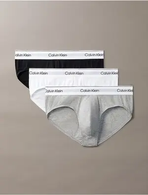Calvin Klein Icon Cotton Stretch 3-pack Hip Brief Grey Heather / Black / White