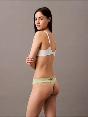 Calvin Klein Maximum Cotton Thong - Leafy Fun